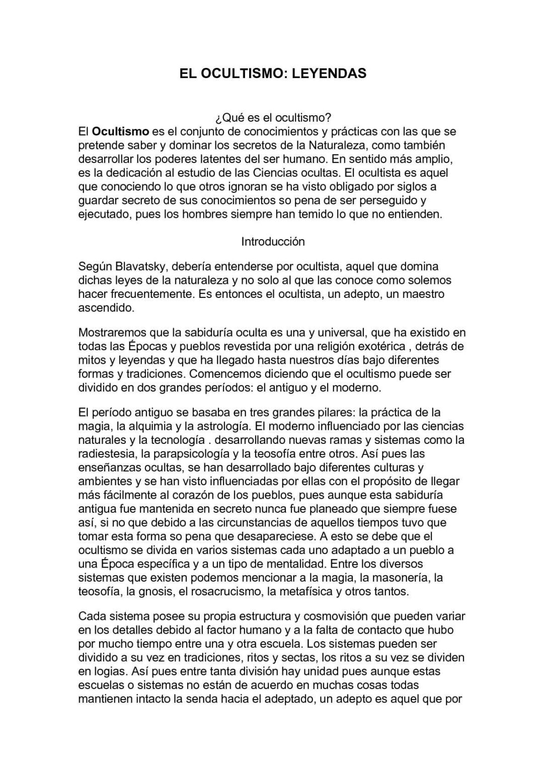 Qué es el Ocultismo 13Lunas